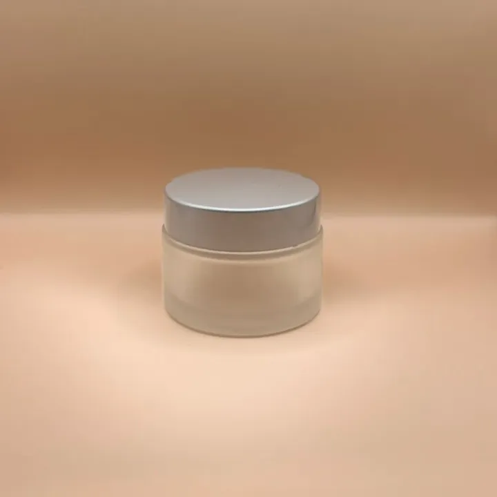 50GM Frosted Glass Jar - Premium Cosmetic Packaging for Creams, Lotions & Skincare Products ...