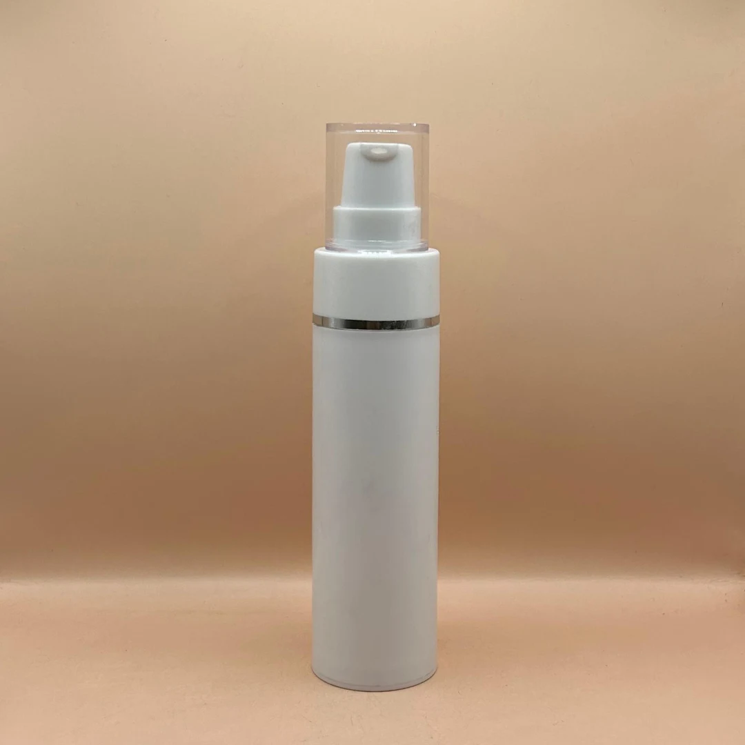 50ML PP Airless Bottle with Acrylic Cap for Serums, Lotions & Creams - SYSPACKPRO