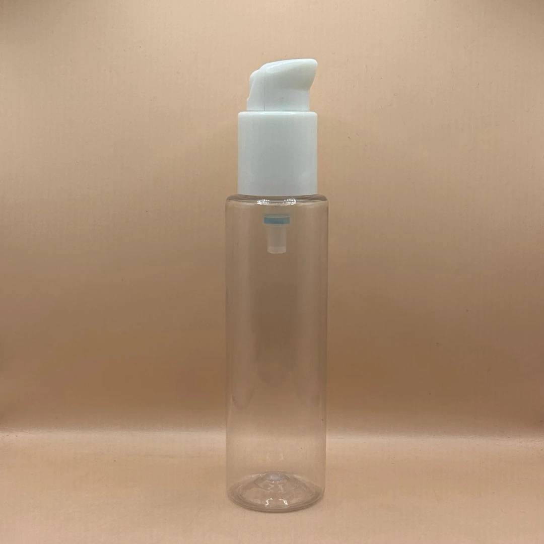 100ML PET Sleek Bottle with 24/410 SAPLOO Pump | Ideal for Serums & Skincare - SYSPACKPRO
